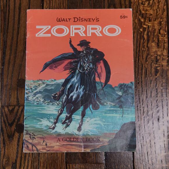 Disney | Accents | Walt Disneys Zorro Golden Book 95s Kids Illustrated ...